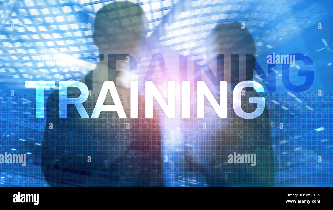 Business training concept. Training Webinar E-learning. Financial ...