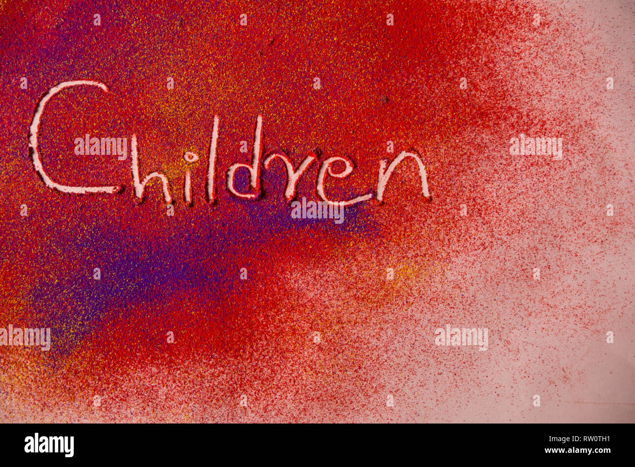 Word children hi-res stock photography and images - Alamy