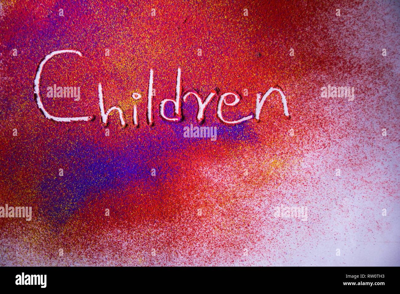 Word children hi-res stock photography and images - Alamy