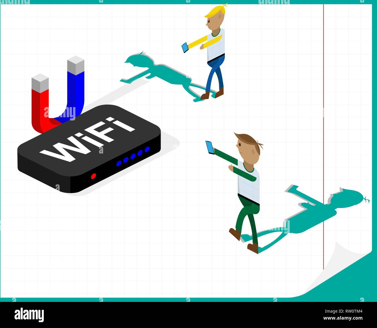 Technology addiction art hi-res stock photography and images - Alamy