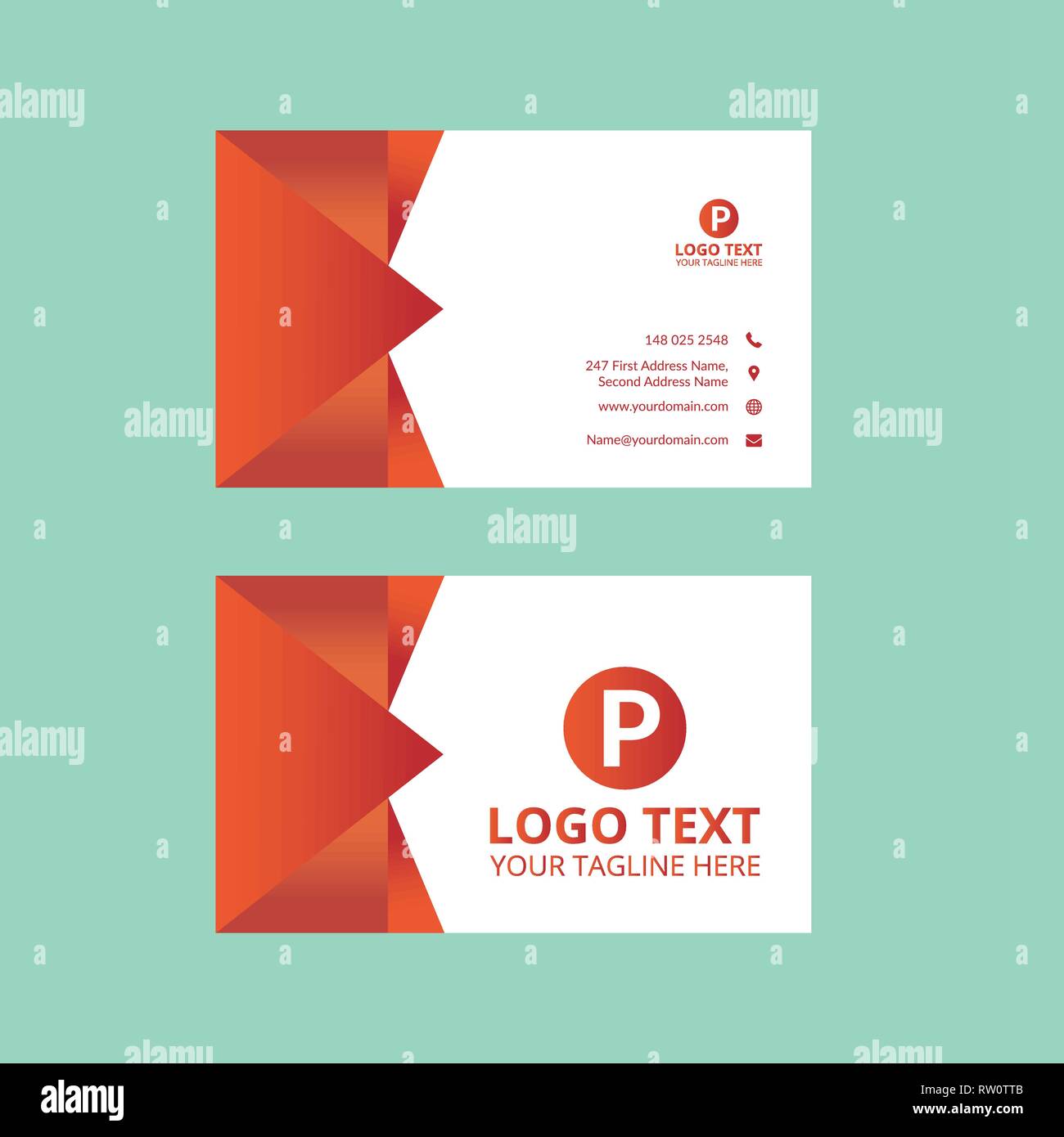 Best Awesome Business Card Stock Vector Image & Art - Alamy