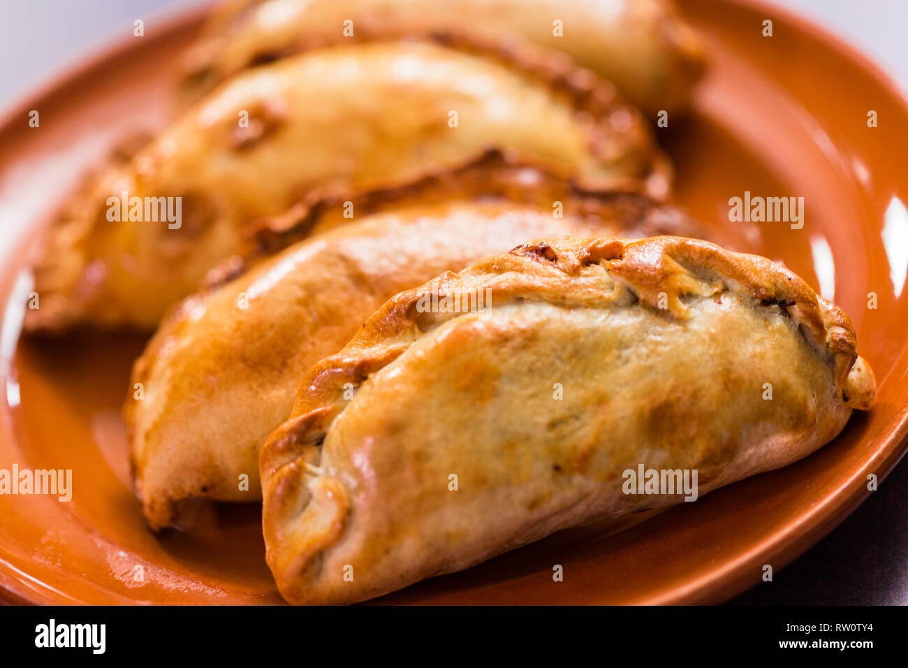 Homemade large empanadas with different staffings Stock Photo - Alamy