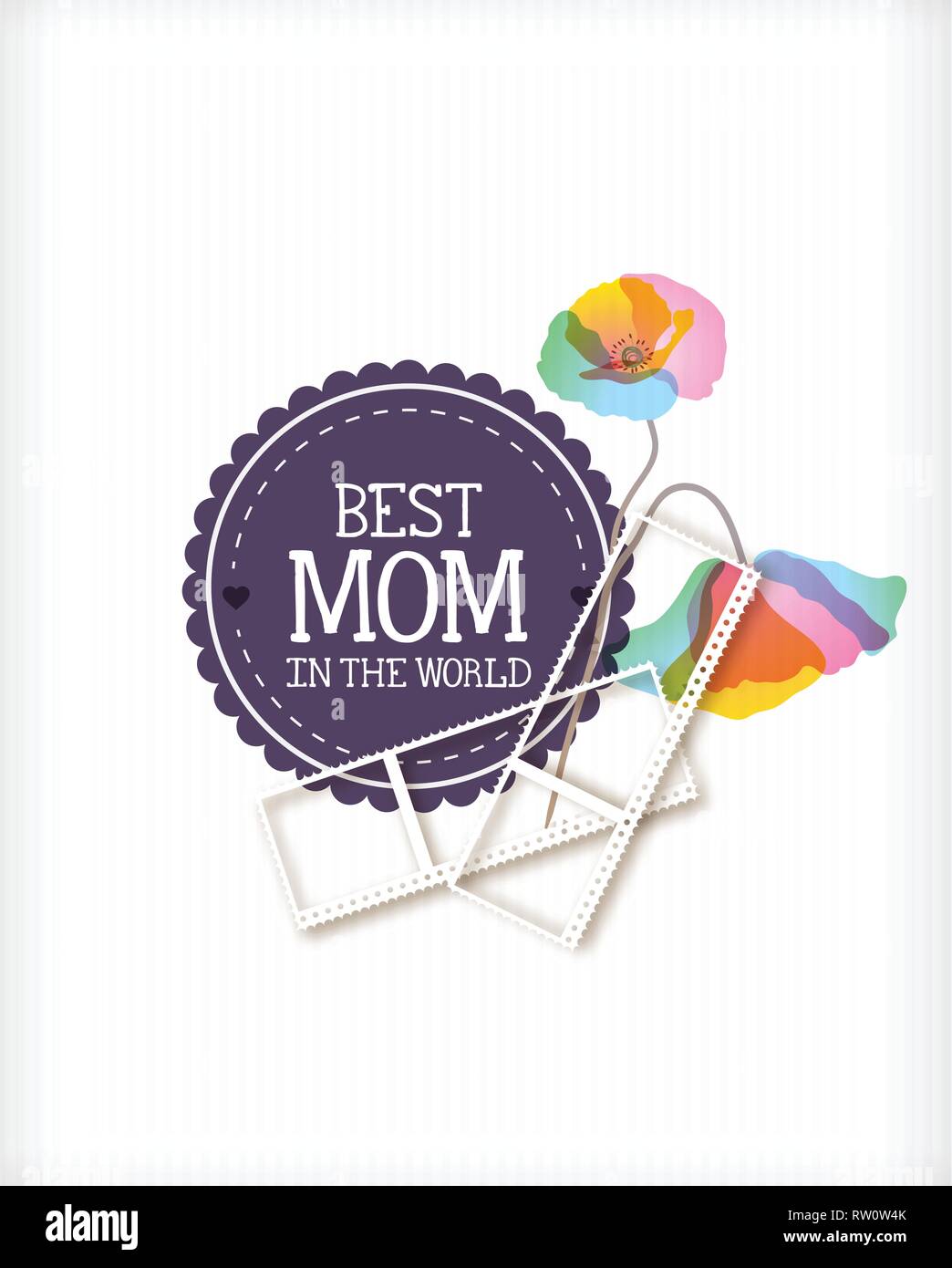 vector cards for Mother's day - Illustration Stock Vector Image & Art ...