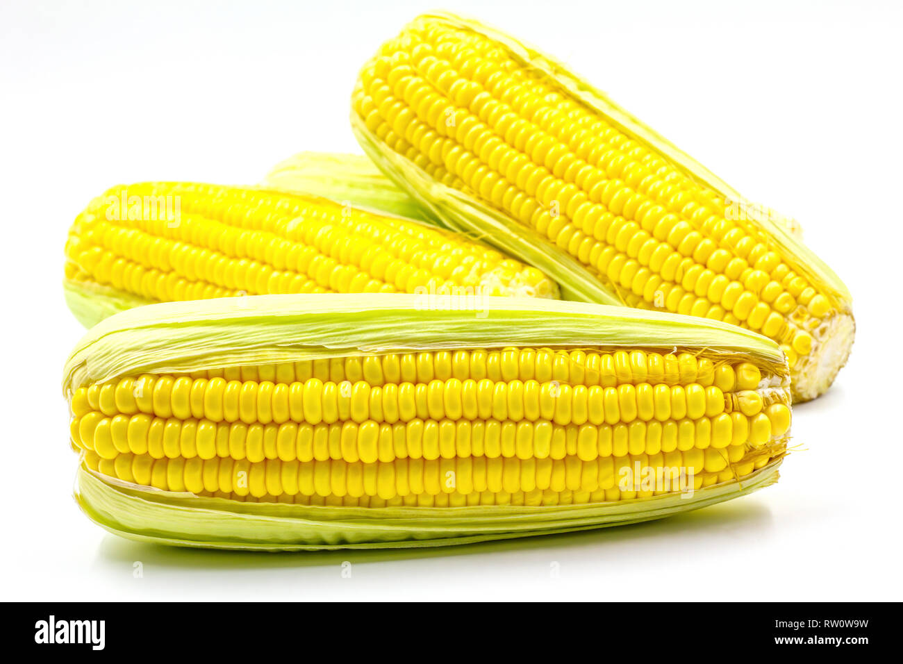 Sweet Corn isolated on white background Stock Photo - Alamy