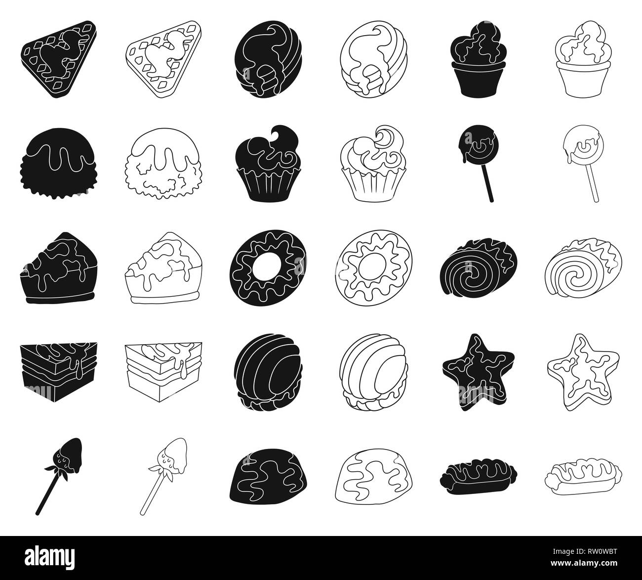 Custard roll Stock Vector Images - Alamy