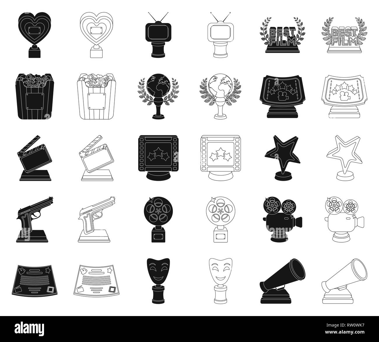 academy,actor,antenna,art,award,babina,best,black,outline,box,cinema ...