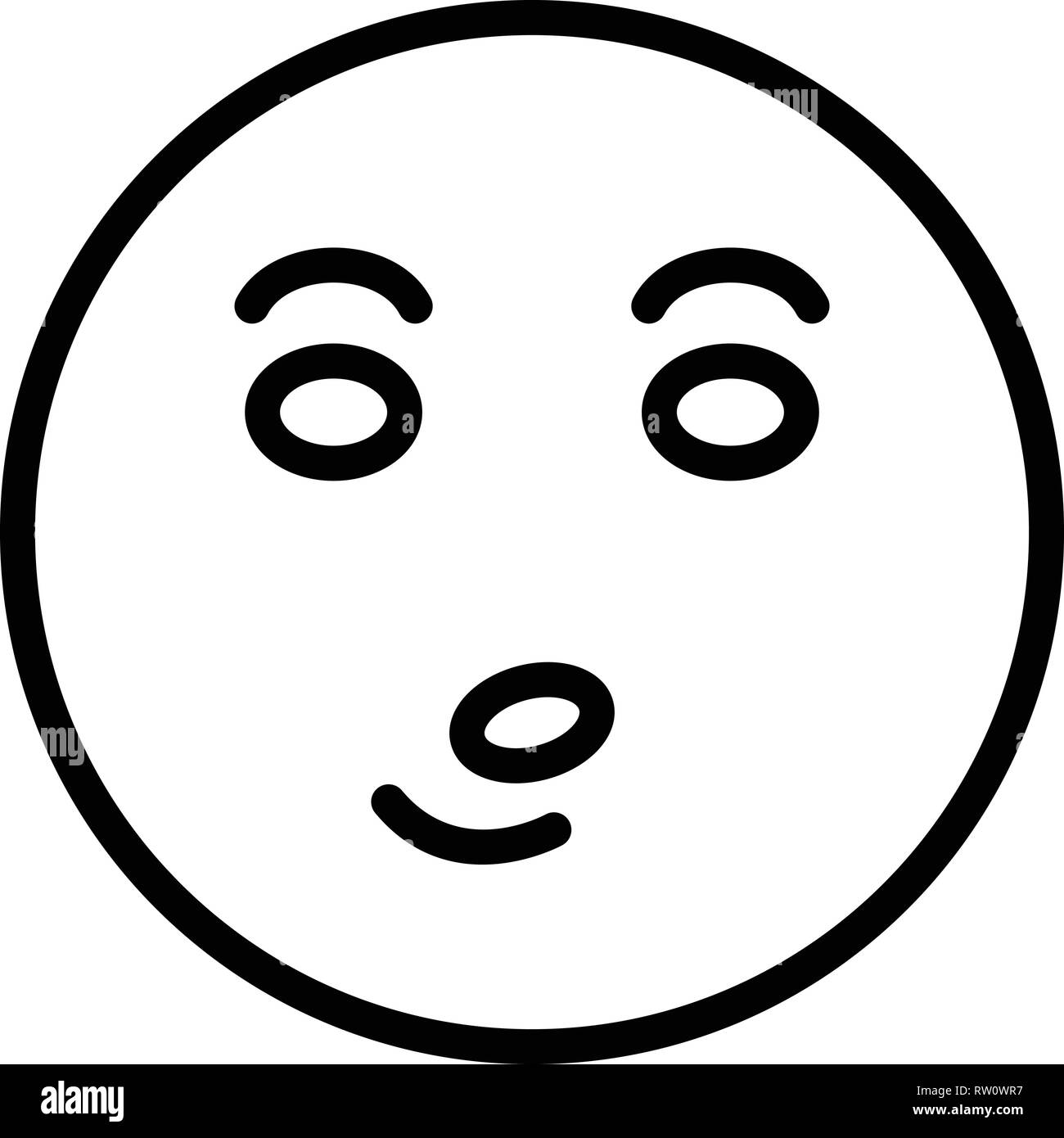 Whistle Emoji Vector Icon Sign Icon Vector Illustration For Personal ...