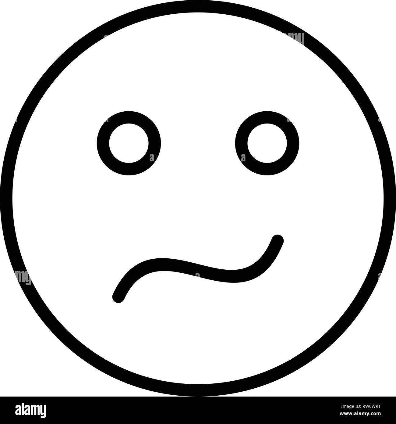 Confused Look Emoticon