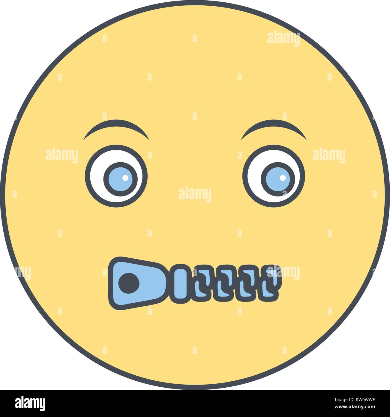 Mute Emoji Vector Icon Sign Icon Vector Illustration For Personal And ...