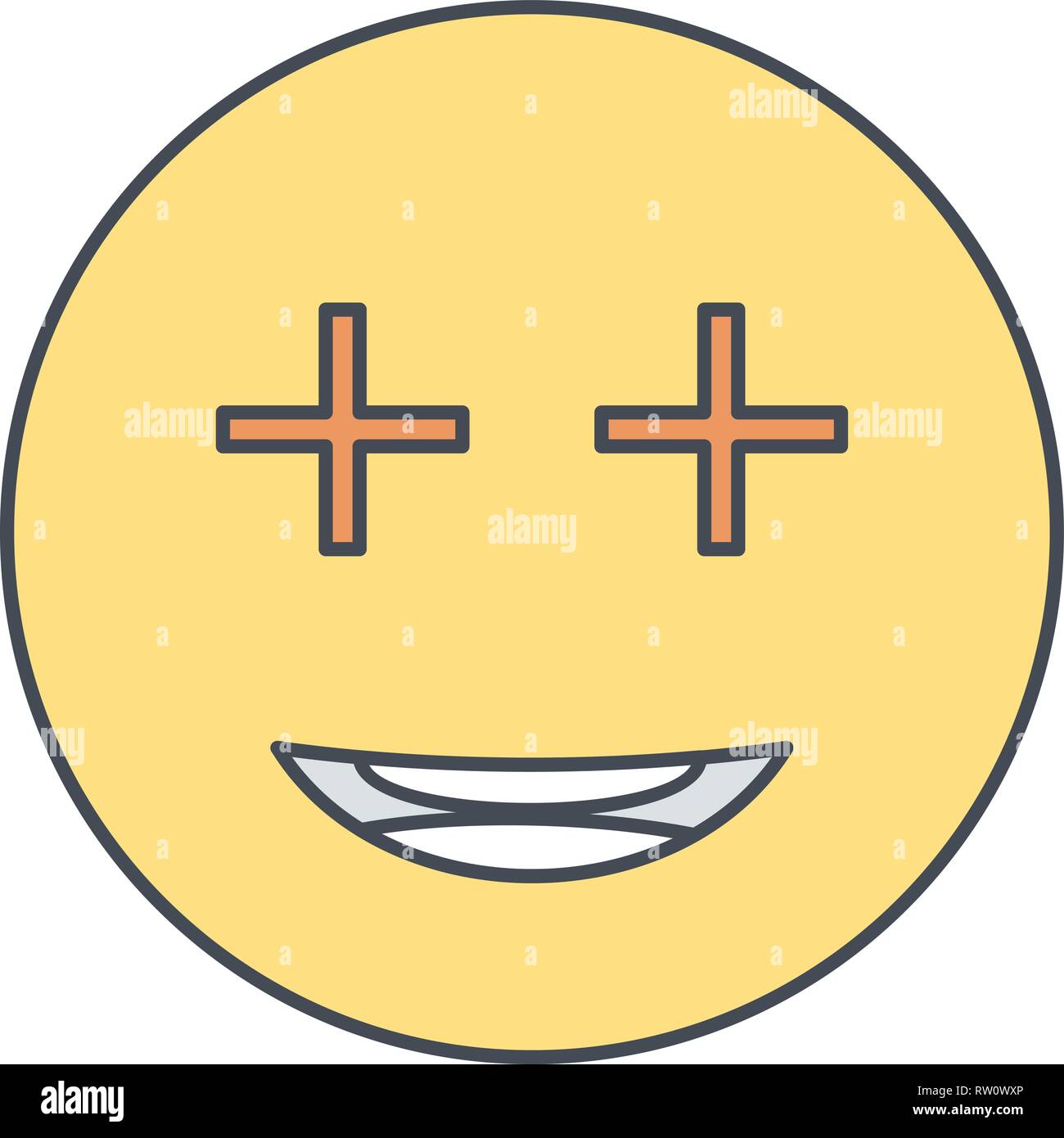 Positive Emoji Vector Icon Sign Icon Vector Illustration For Personal ...