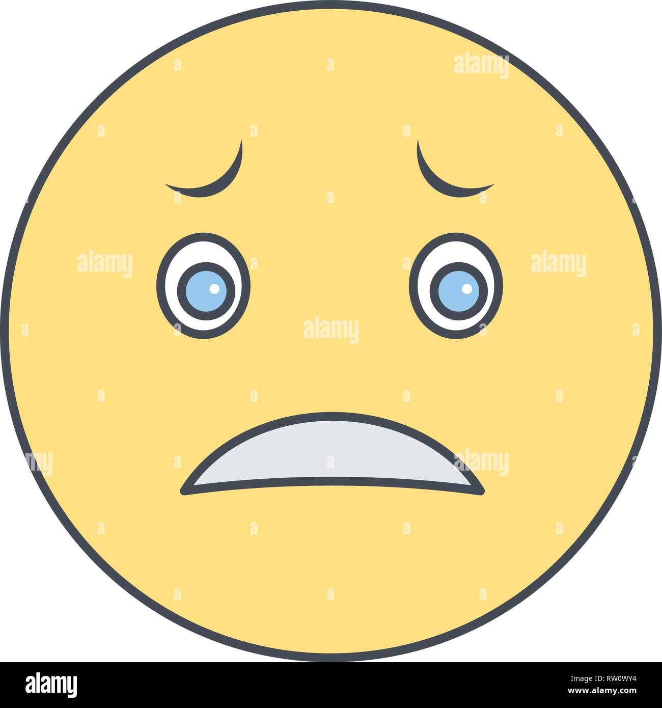 Emoji nervous Stock Vector Images - Alamy