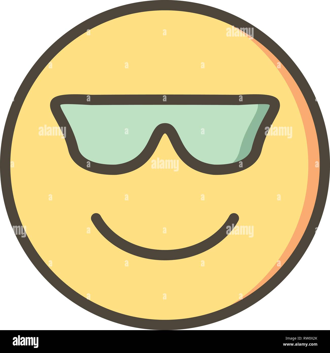 Cool Emoji Vector Icon Sign Icon Vector Illustration For Personal And ...