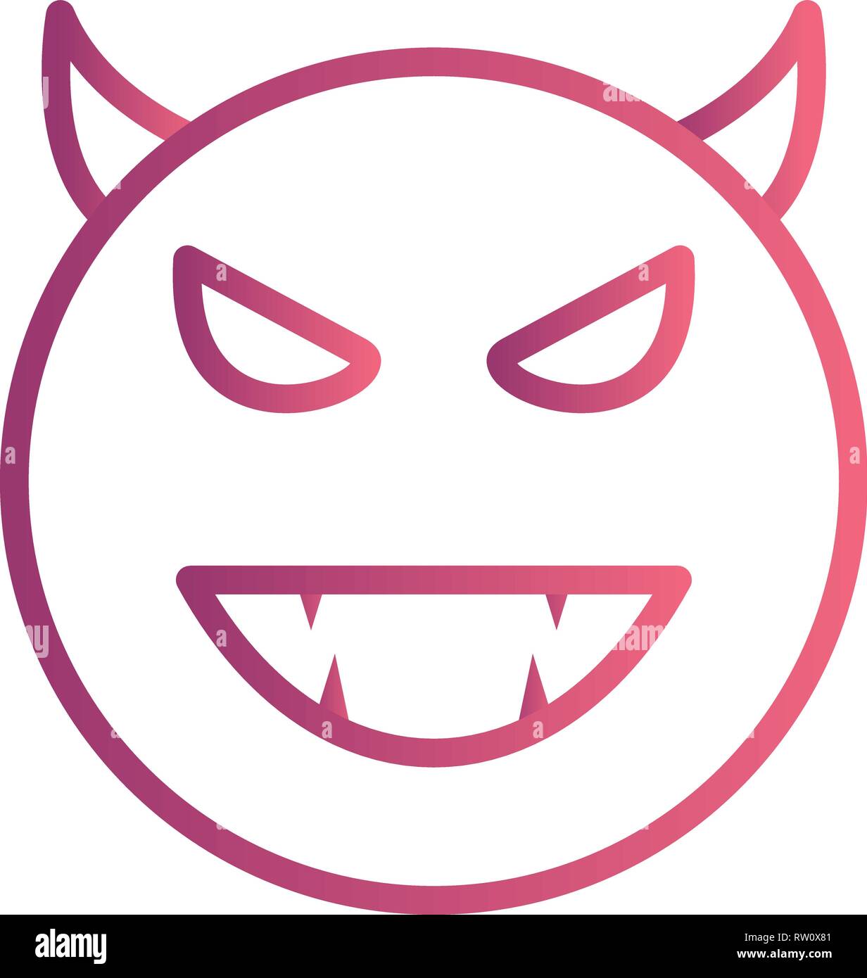 Devil Emoji Vector Icon Sign Icon Vector Illustration For Personal And ...