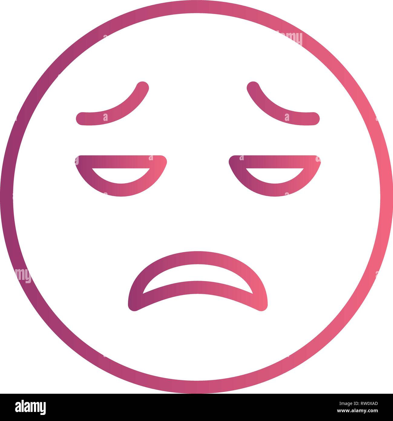 Disappointed Emoji Vector Icon Sign Icon Vector Illustration For ...