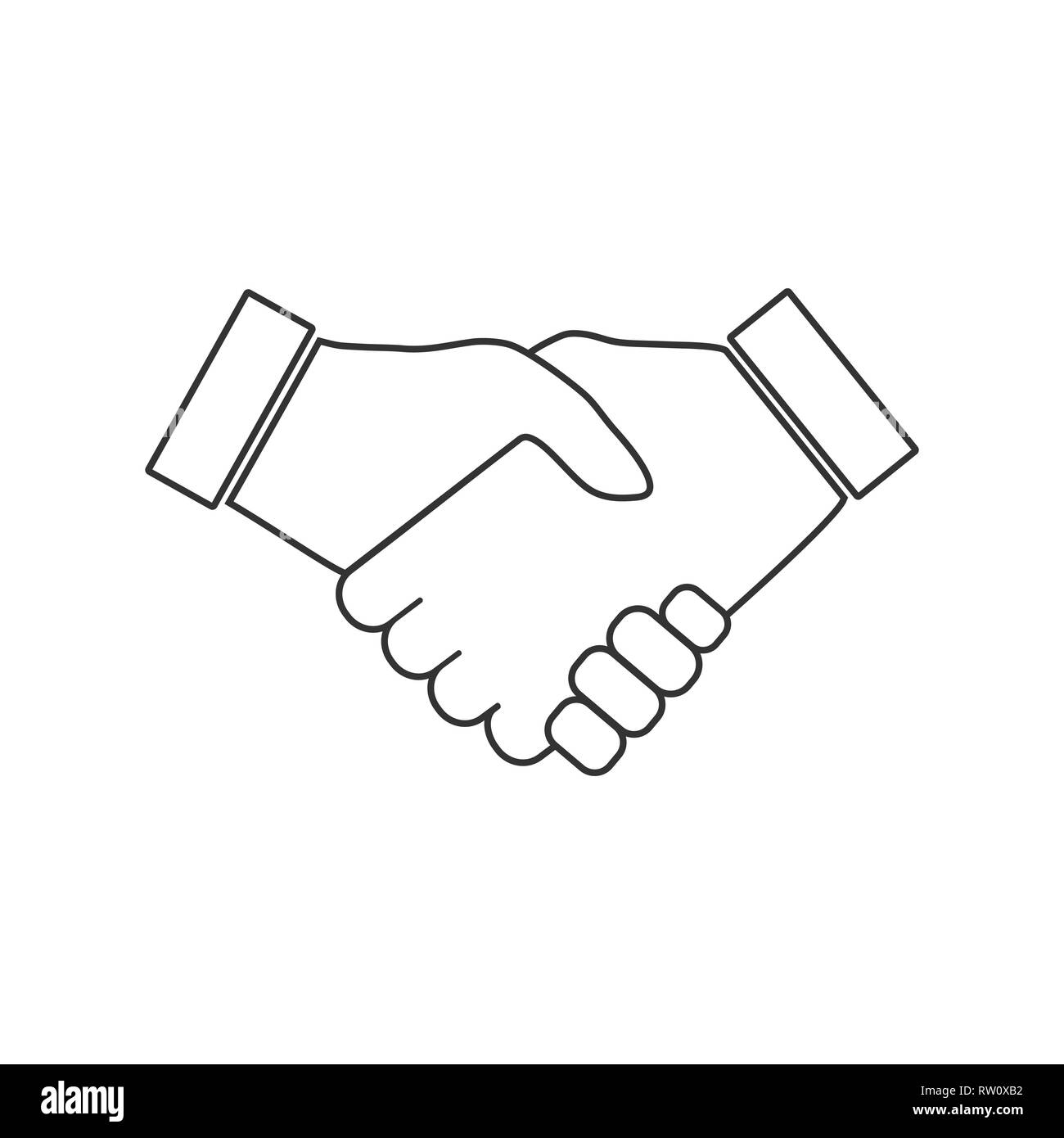 Digital handshake Stock Vector Images - Alamy