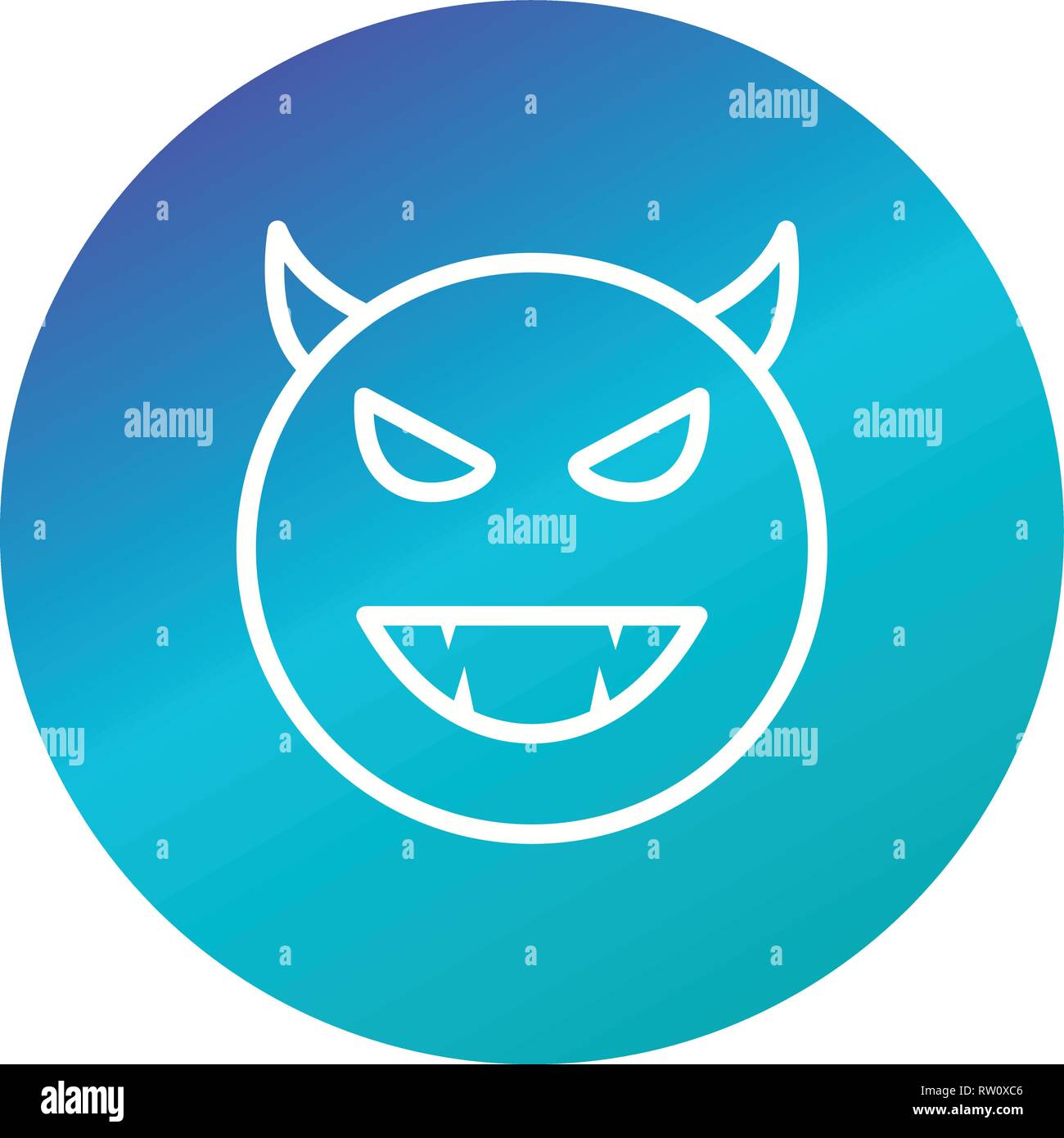 Devil Emoji Vector Icon Sign Icon Vector Illustration For Personal And ...