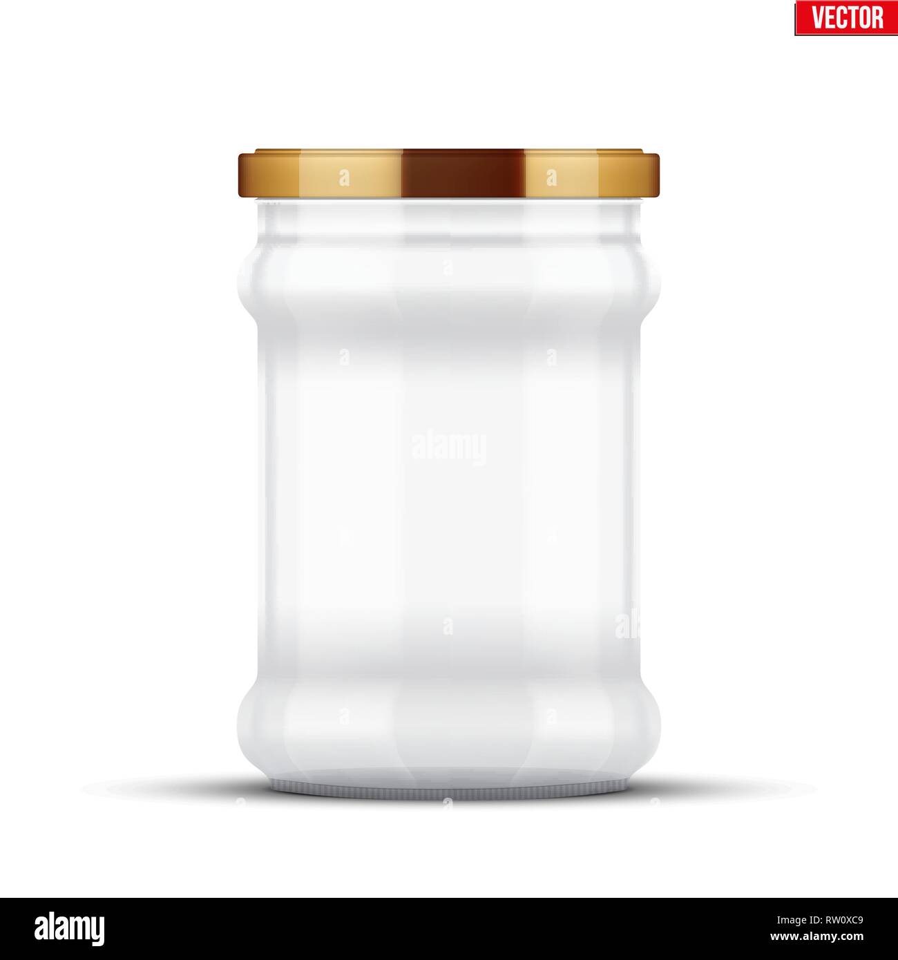 Transparent Glass Jars for canning and preserving Stock Vector Image ...