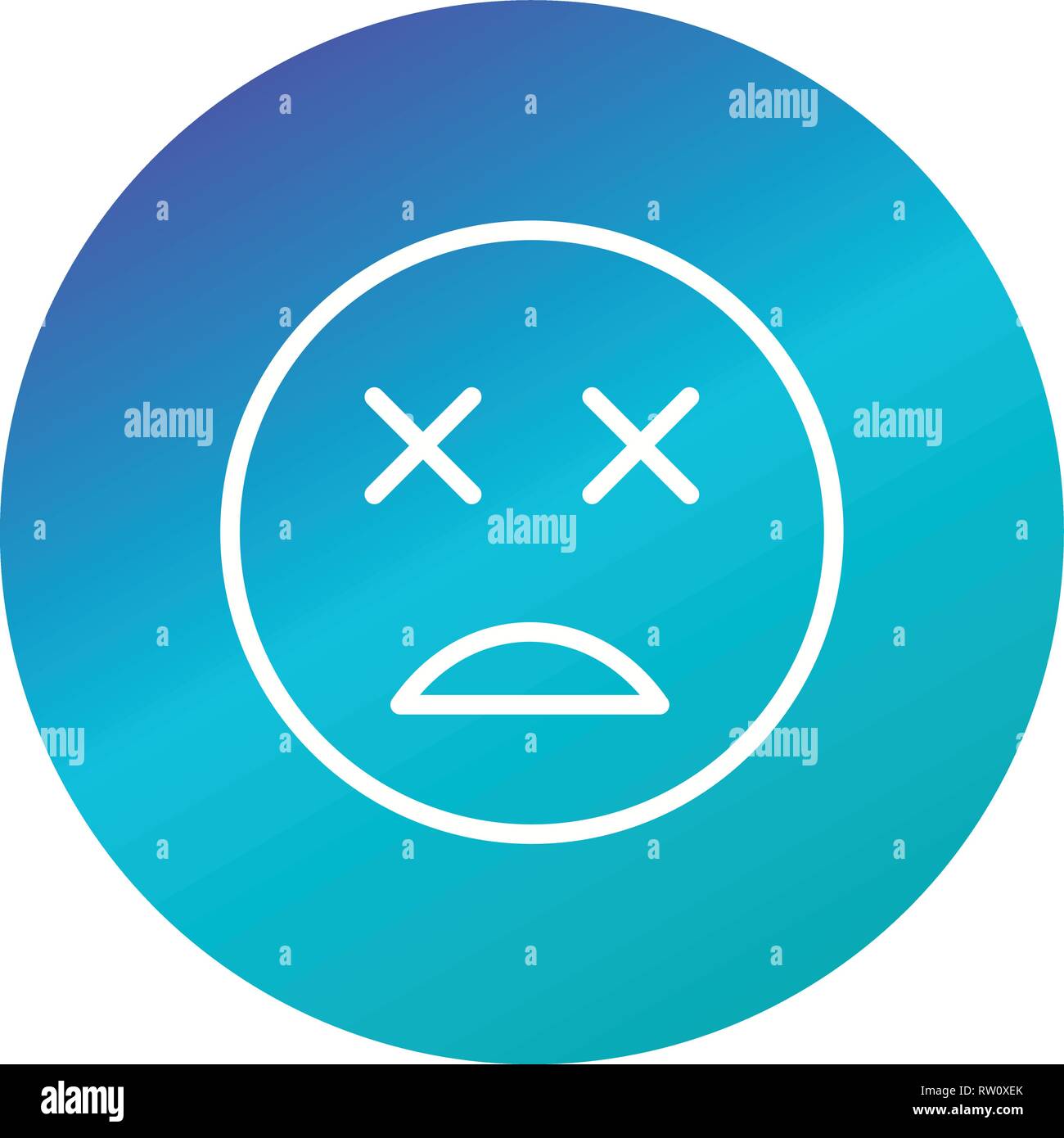 Dead Emoji Vector Icon Sign Icon Vector Illustration For Personal And ...
