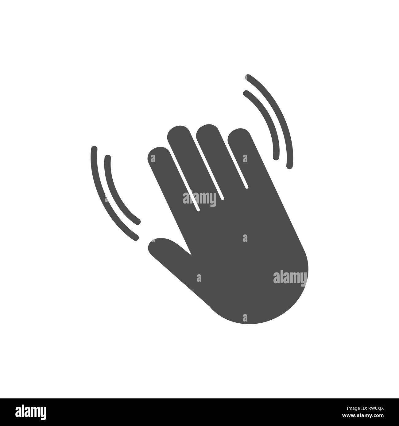 vector icon Hand wave icon Stock Vector Image & Art - Alamy