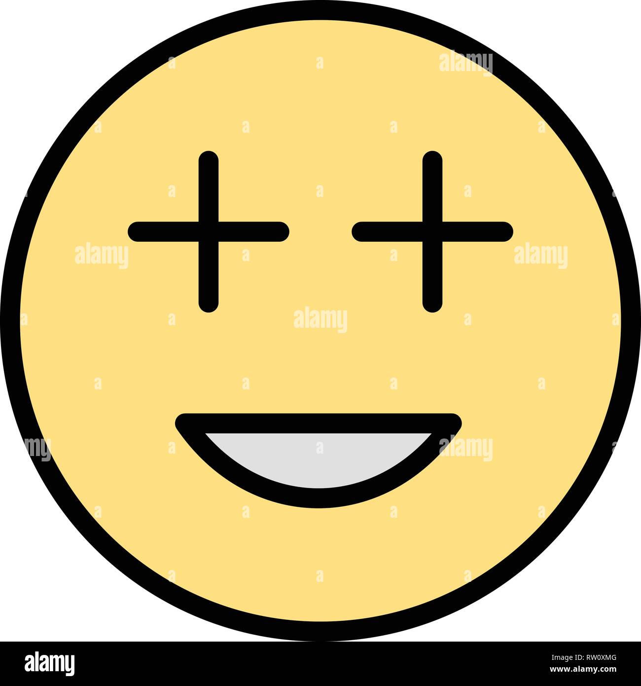 Positive Emoji Vector Icon Sign Icon Vector Illustration For Personal ...