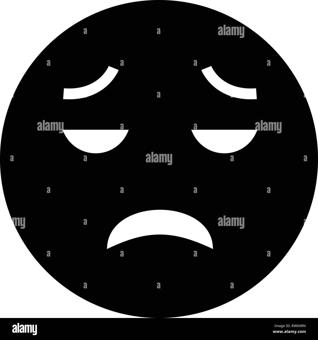 Disappointed Emoji Vector Icon Sign Icon Vector Illustration For ...