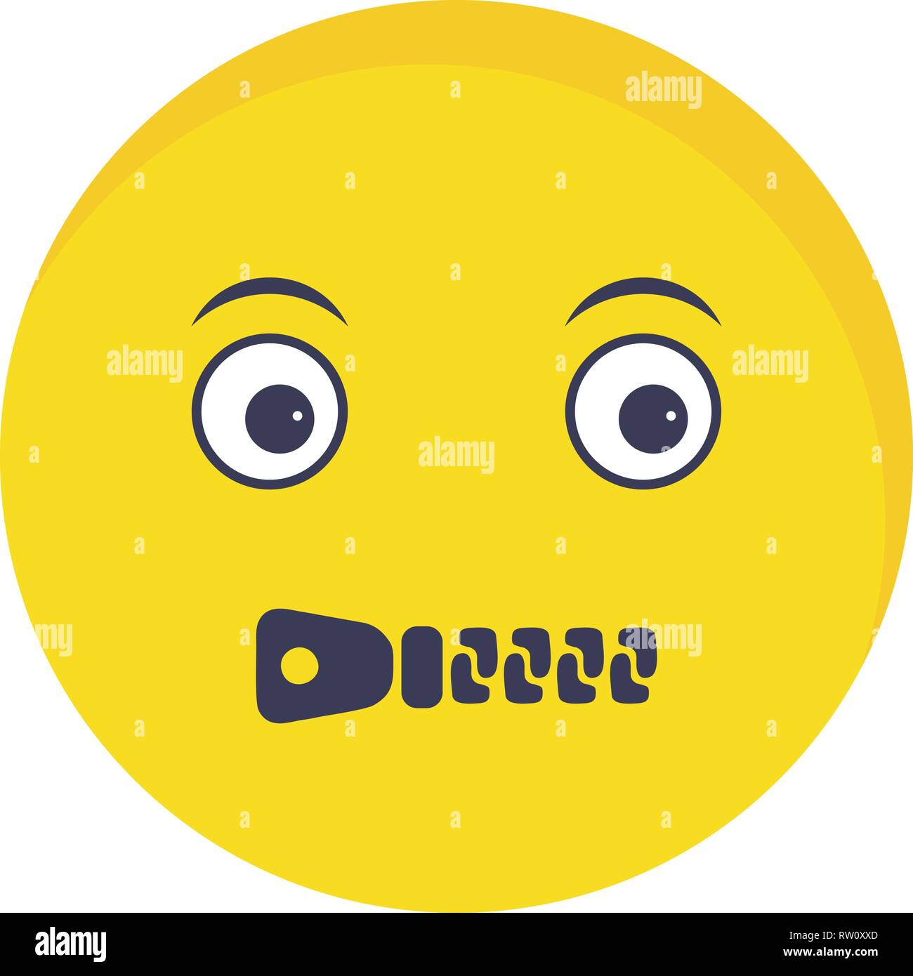 Mute Emoji Vector Icon Sign Icon Vector Illustration For Personal And ...