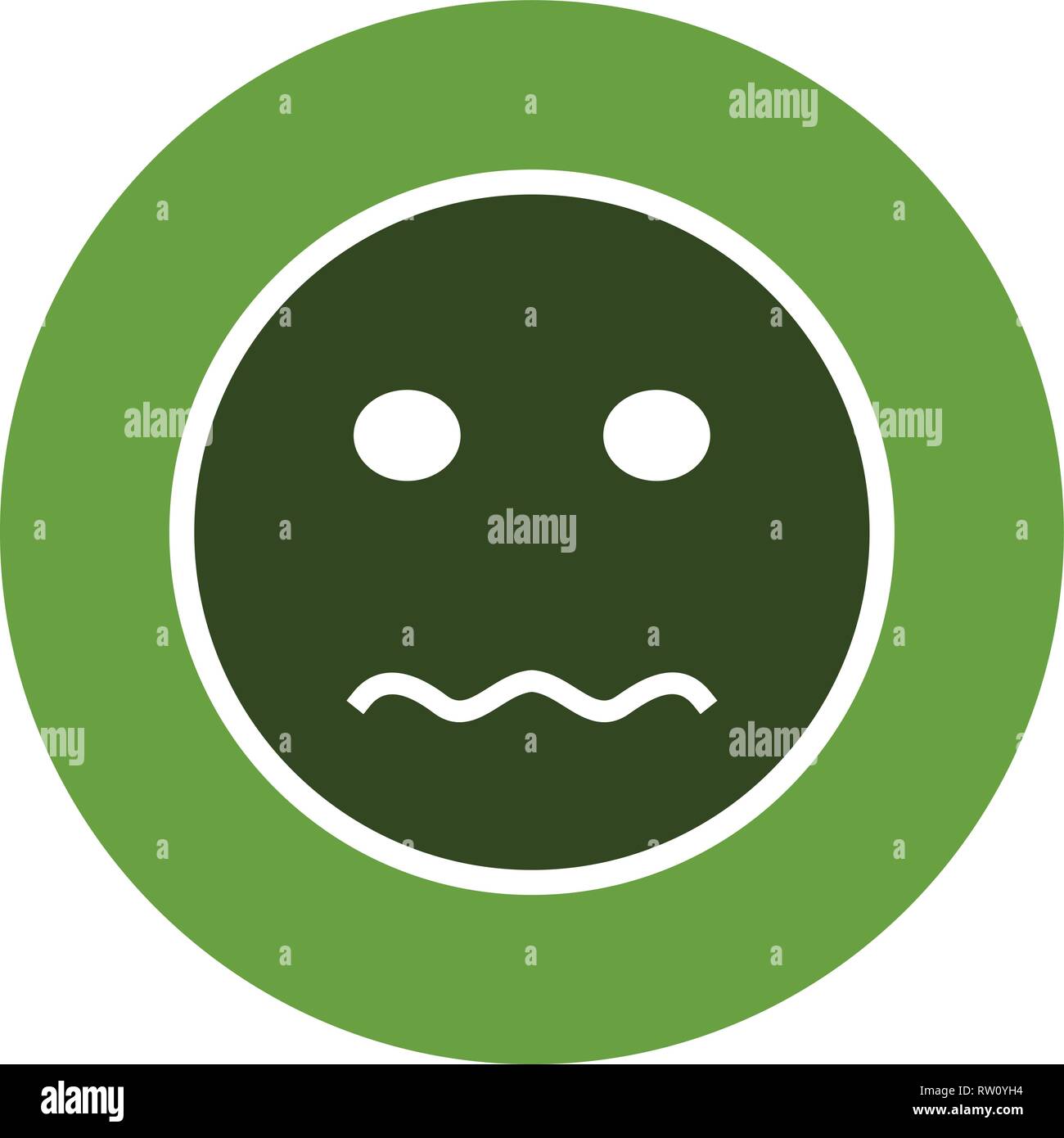 Nervous Emoji Vector Icon Sign Icon Vector Illustration For Personal ...