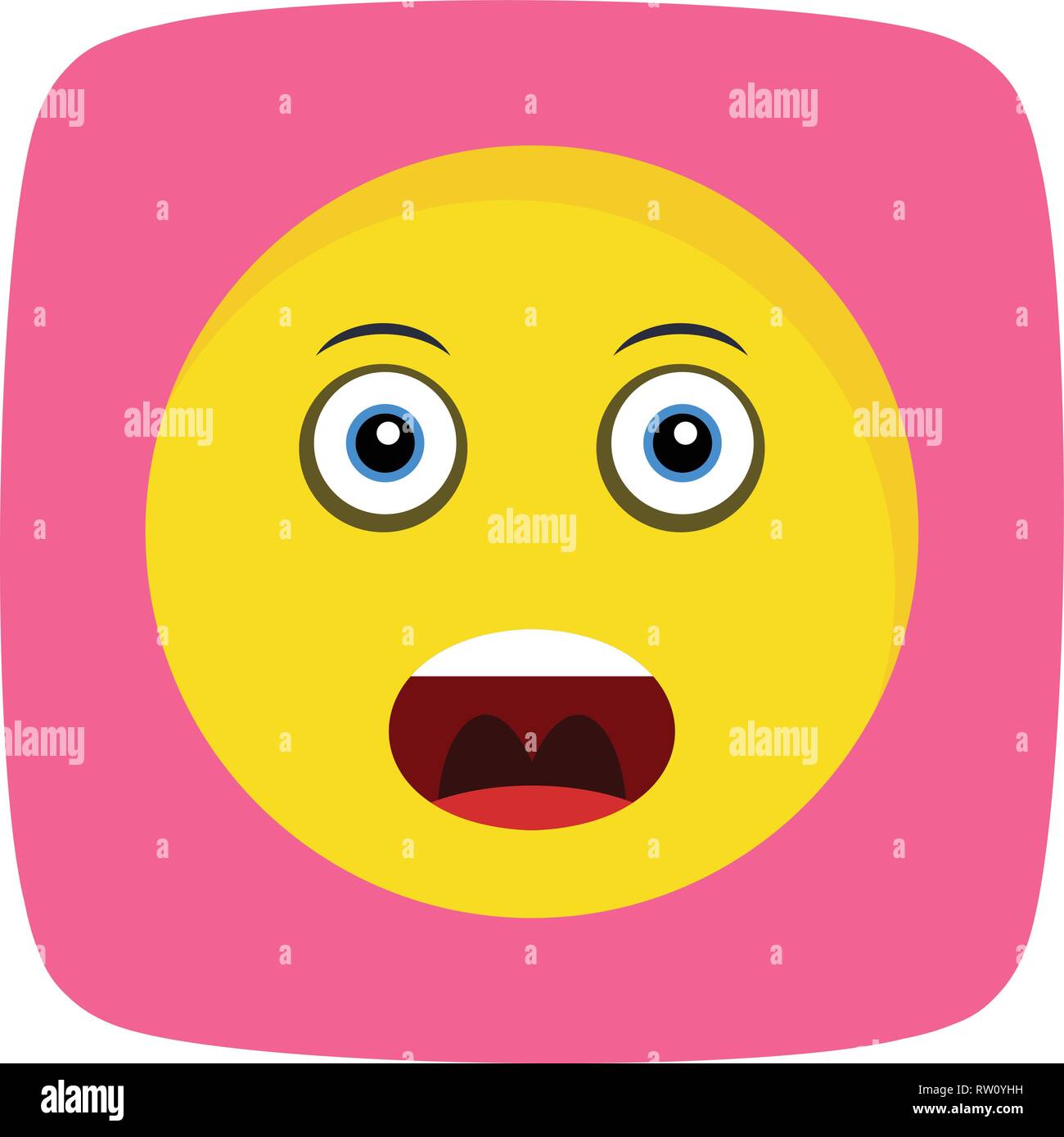 Emoji shouting Stock Vector Images - Alamy