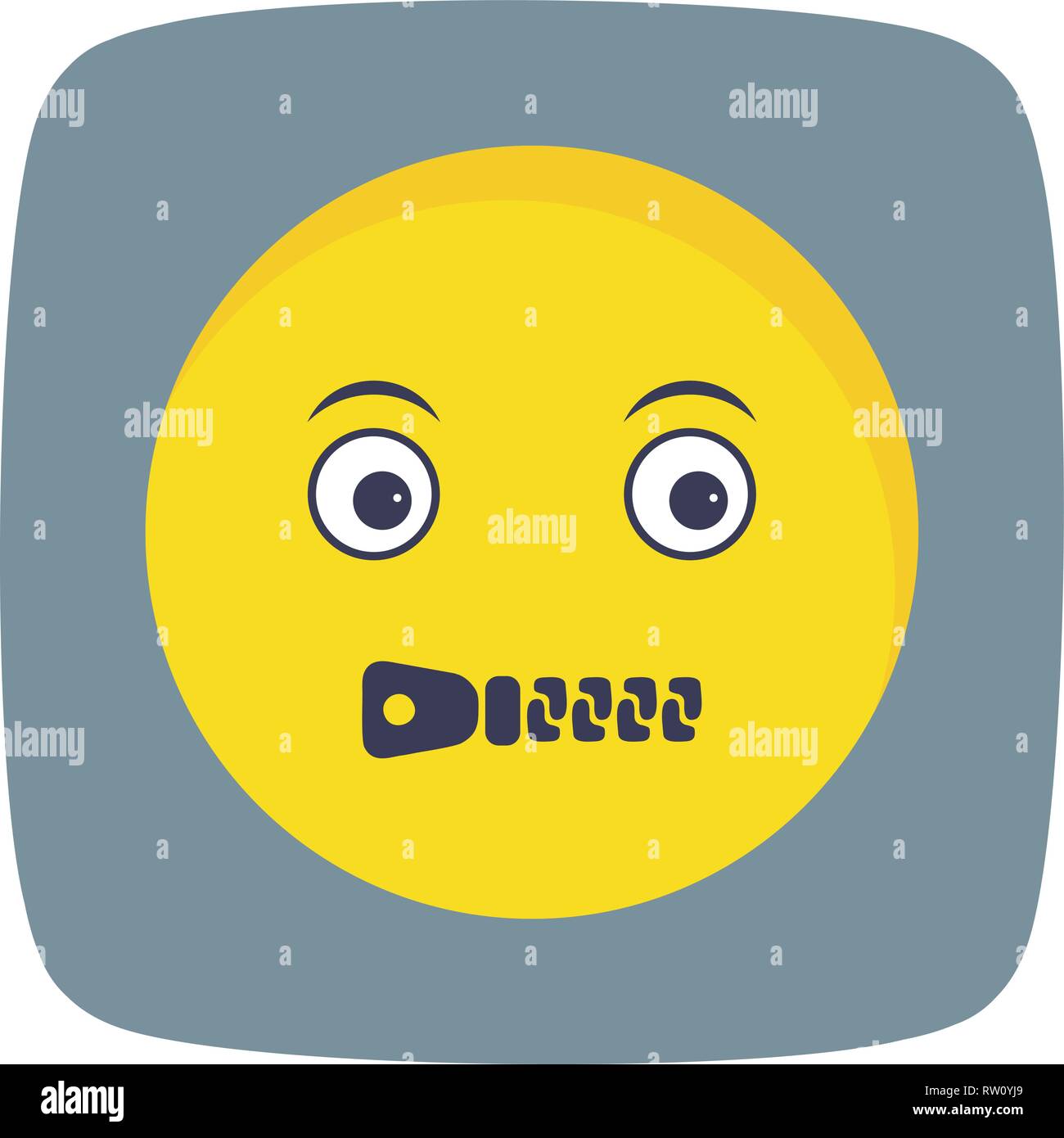 Mute Emoji Vector Icon Sign Icon Vector Illustration For Personal And ...