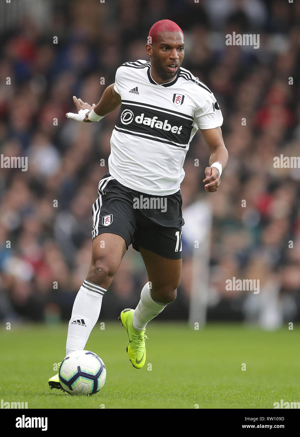 Fulham's Ryan Babel during the Premier League match at Craven Cottage ...