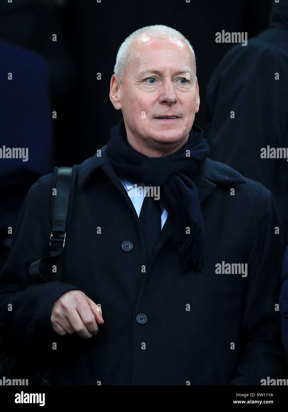 British television presenter Jim White during the Premier League match ...