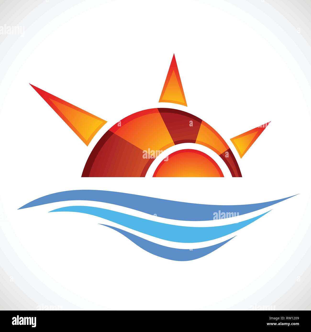 Abstract sun icon. Vector eps 10 file. Creative design Stock Vector ...