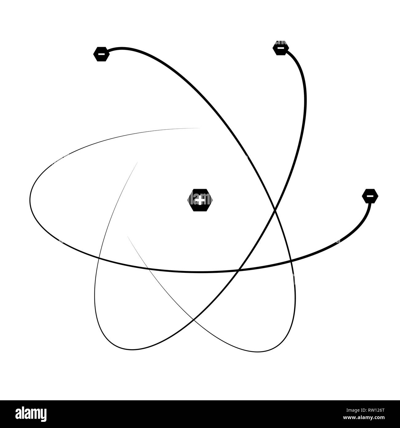 Atom icon, vector illustration Stock Vector Image & Art - Alamy