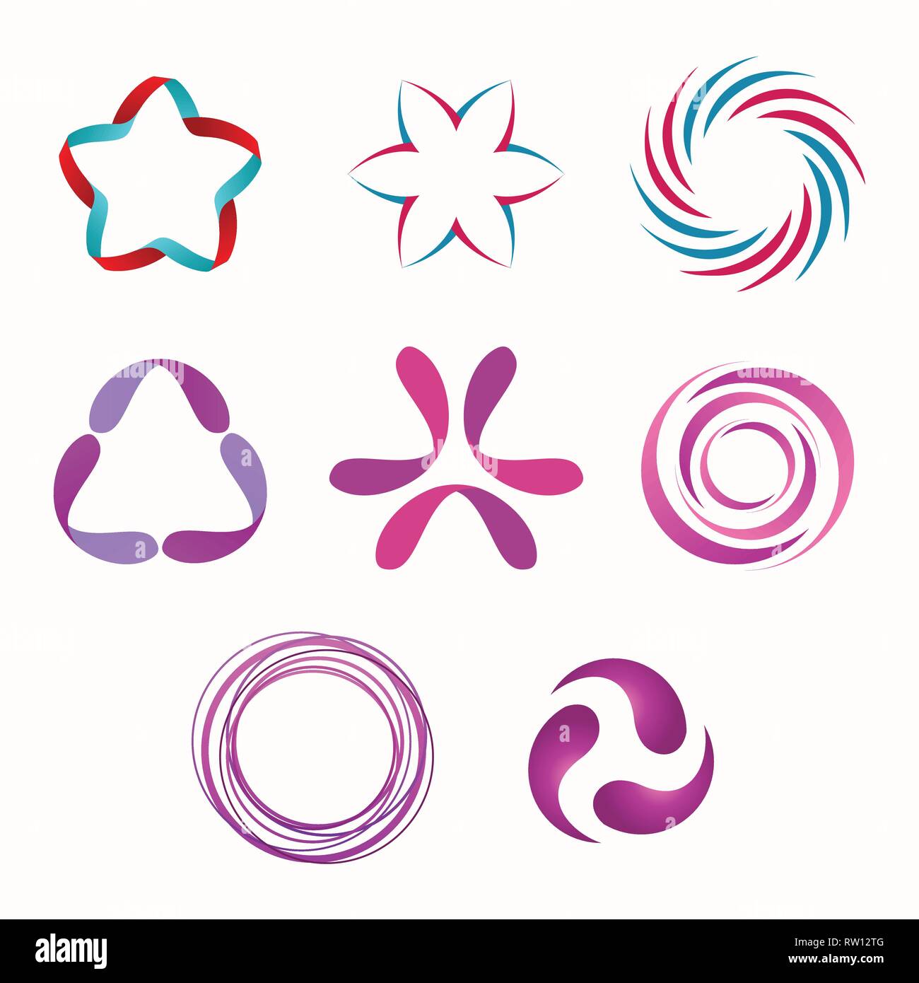 Symbols abstract shapes hi-res stock photography and images - Alamy