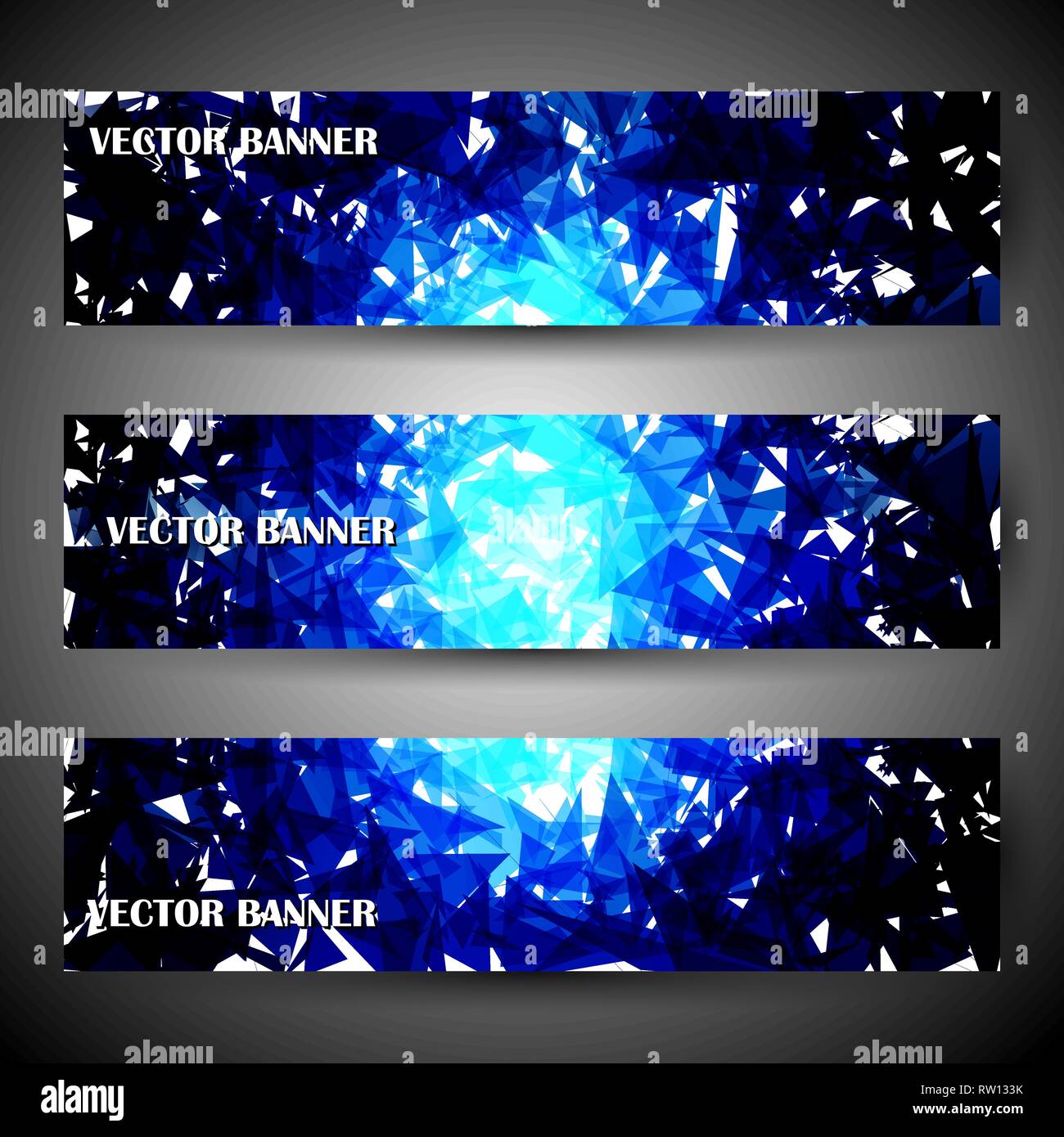 Banner or Cover Design, Beautiful blue color vector header designs ...