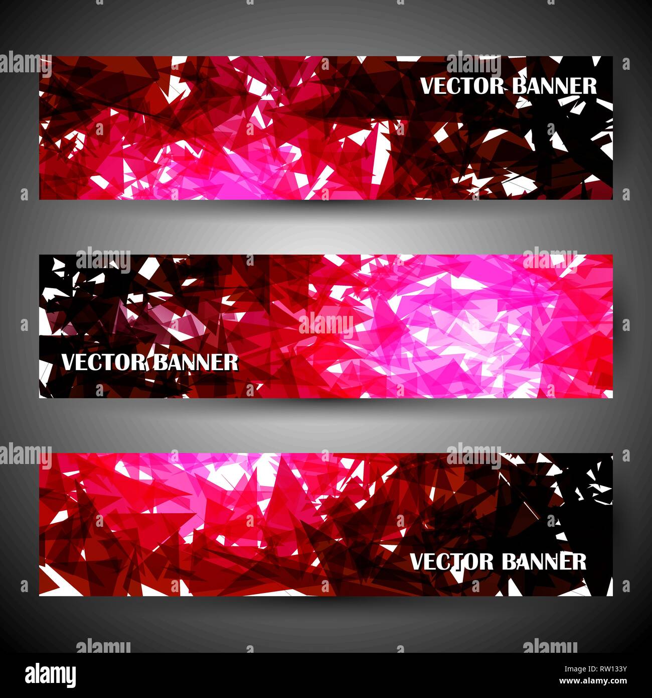 Website header banner set beautiful Stock Vector Images - Alamy