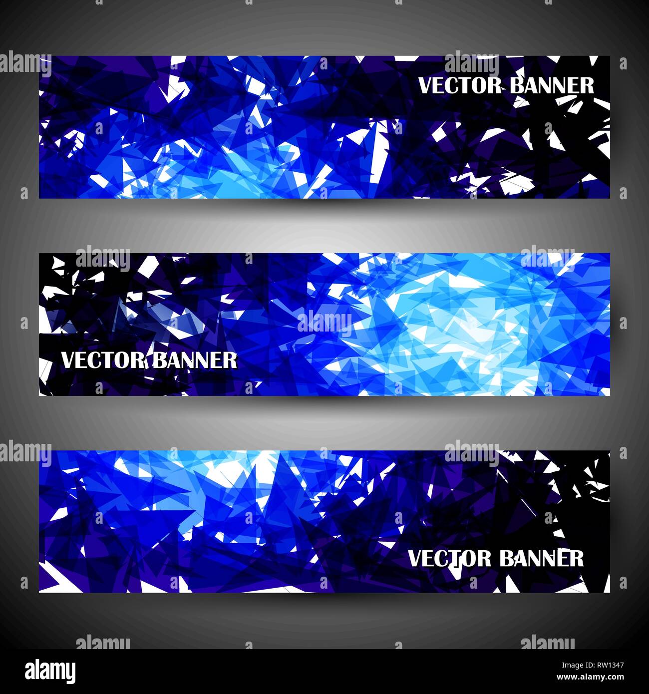 Banner or Cover Design, Beautiful blue color vector header designs ...
