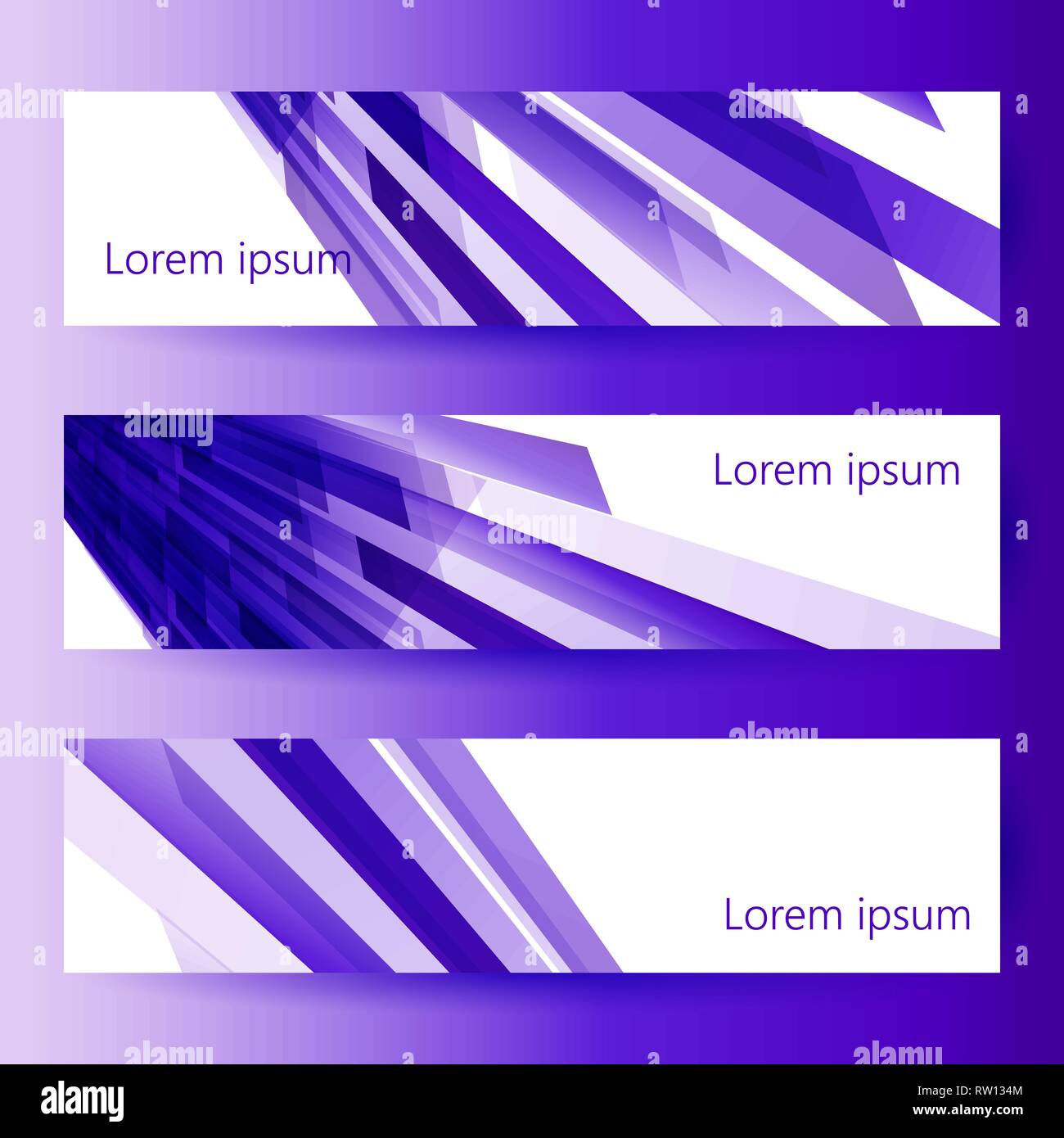 Banner or Cover Design, Beautiful purple color vector header designs ...