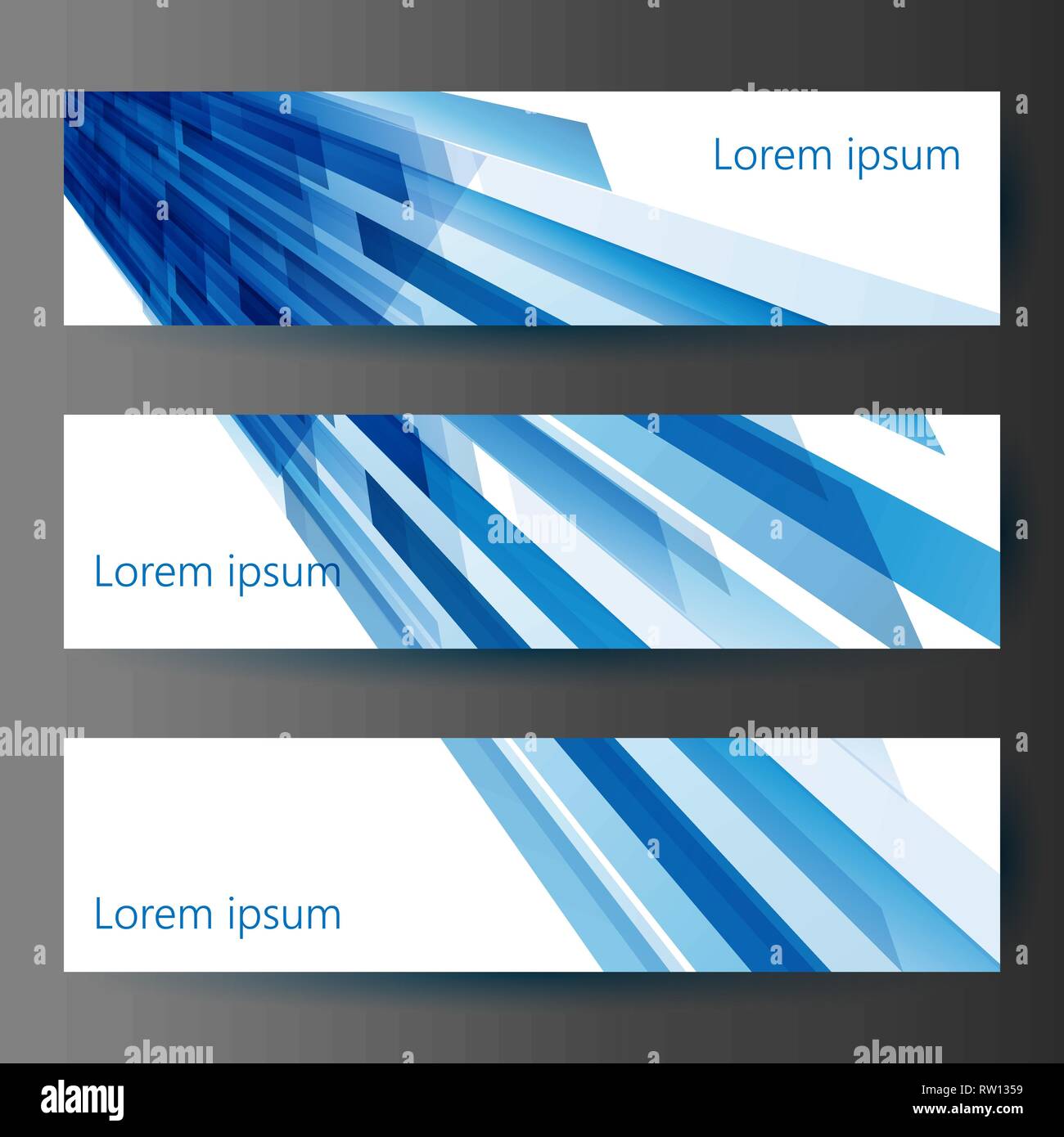 Banner or Cover Design, Beautiful blue color vector header designs ...