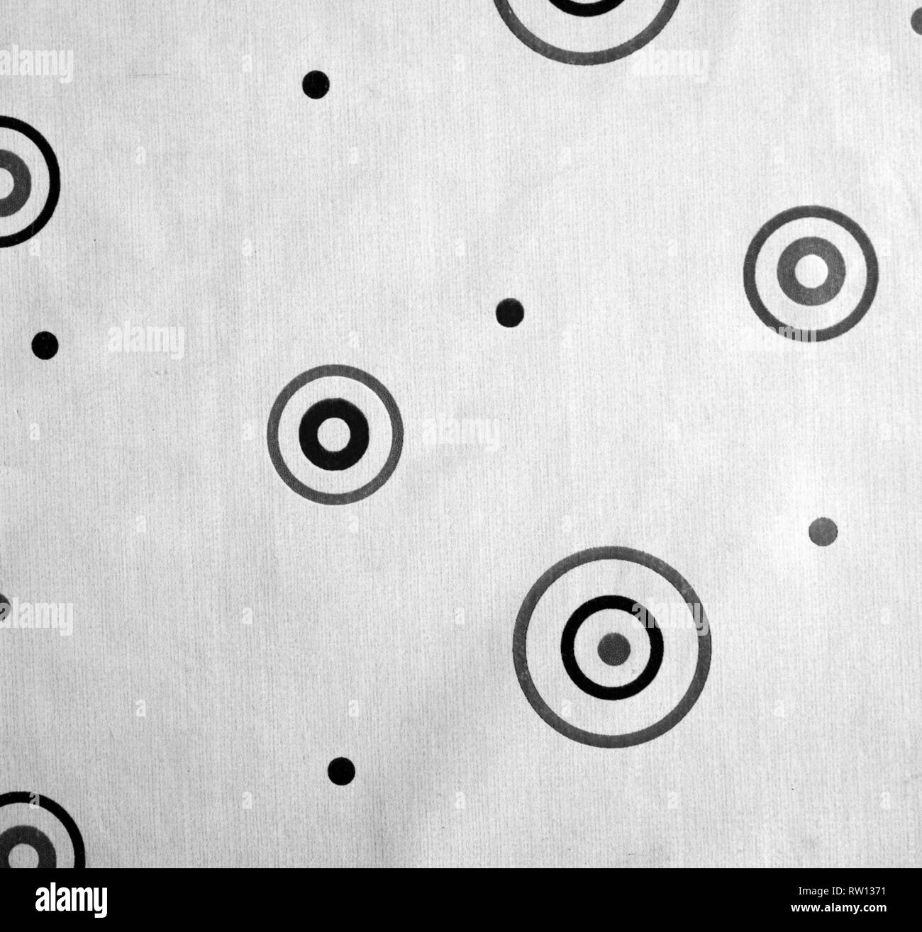 Circles geometric seamless background Black and White Stock Photos ...