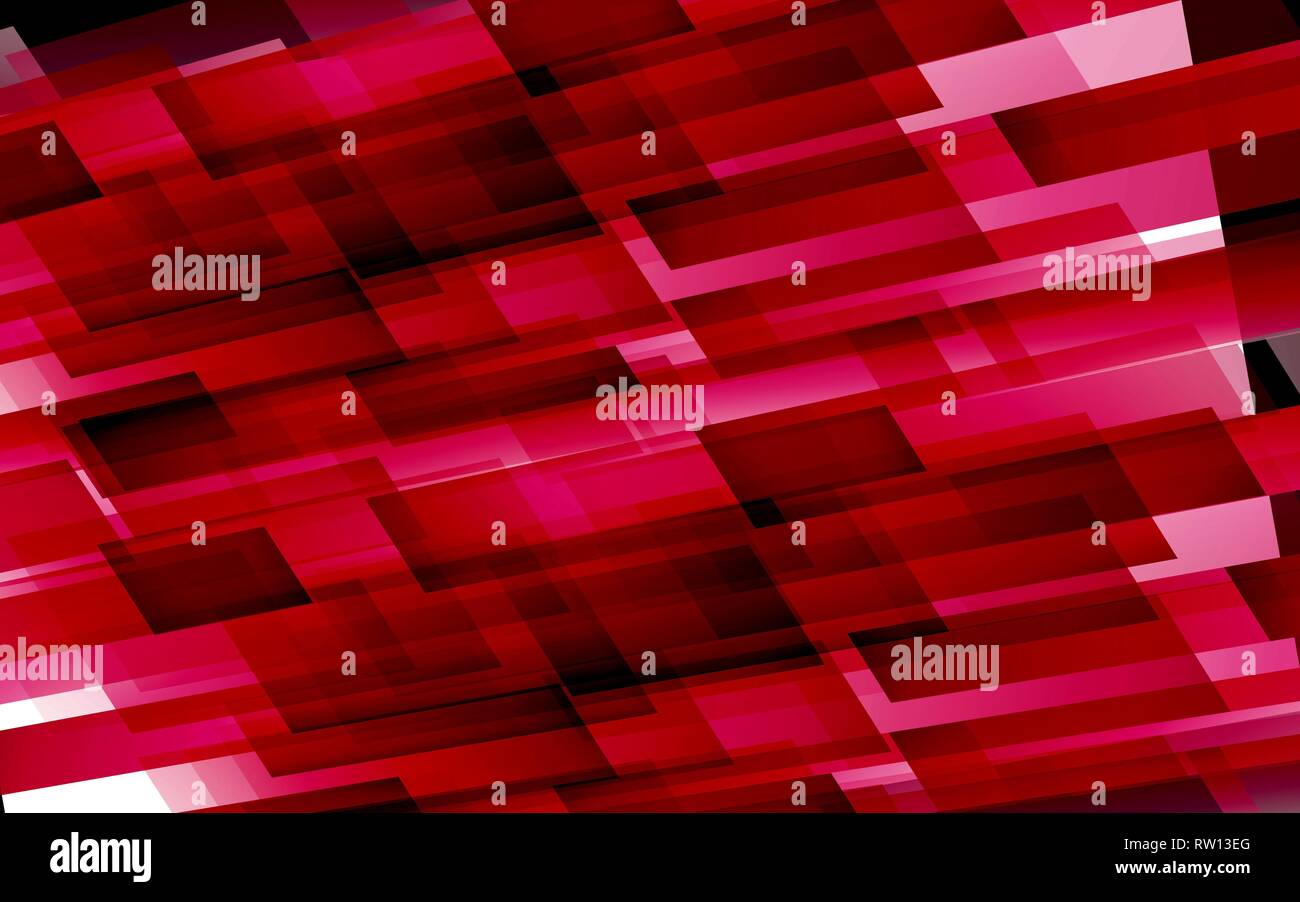 Red Abstract rectangles motion technology digital hi tech concept background Stock Vector Image ...