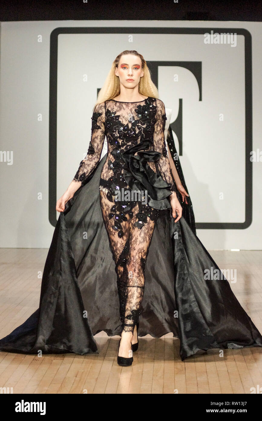 16 February 2019. London, England, Fashions Finest AW2019, Britain's ...