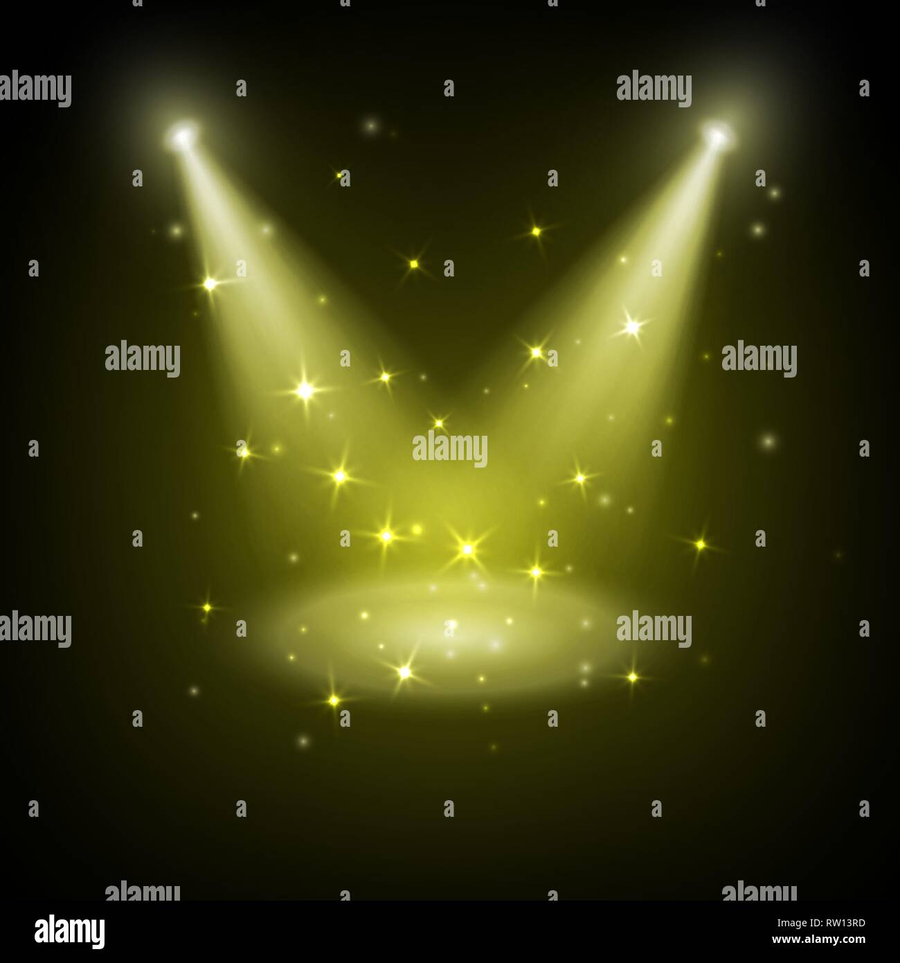 Abstract disco background with spot lights and bright rays Stock Vector ...
