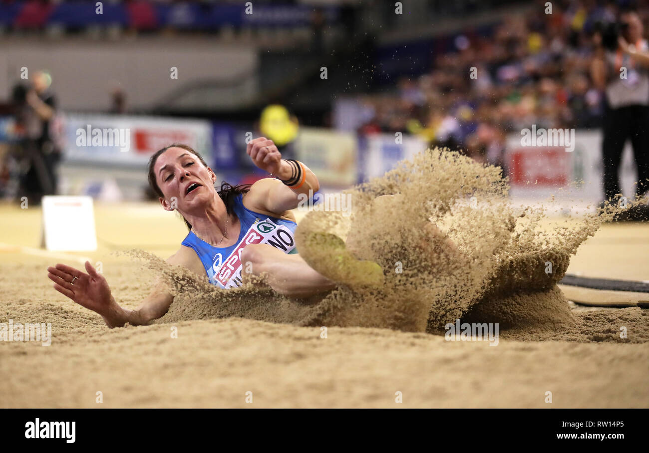 Italy's Tania Vicenzino during the Women's Long Jump Final during day ...