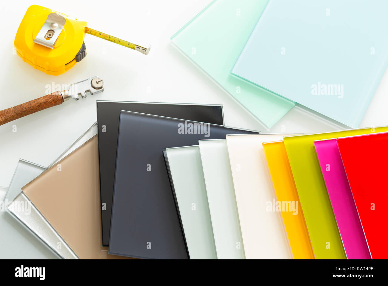 colored glass material Stock Photo - Alamy