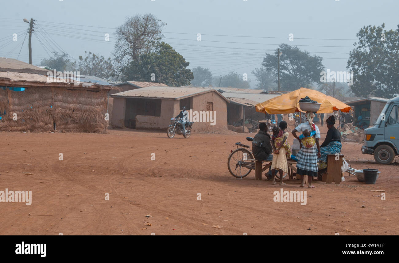 Ghana family in town hi-res stock photography and images - Alamy