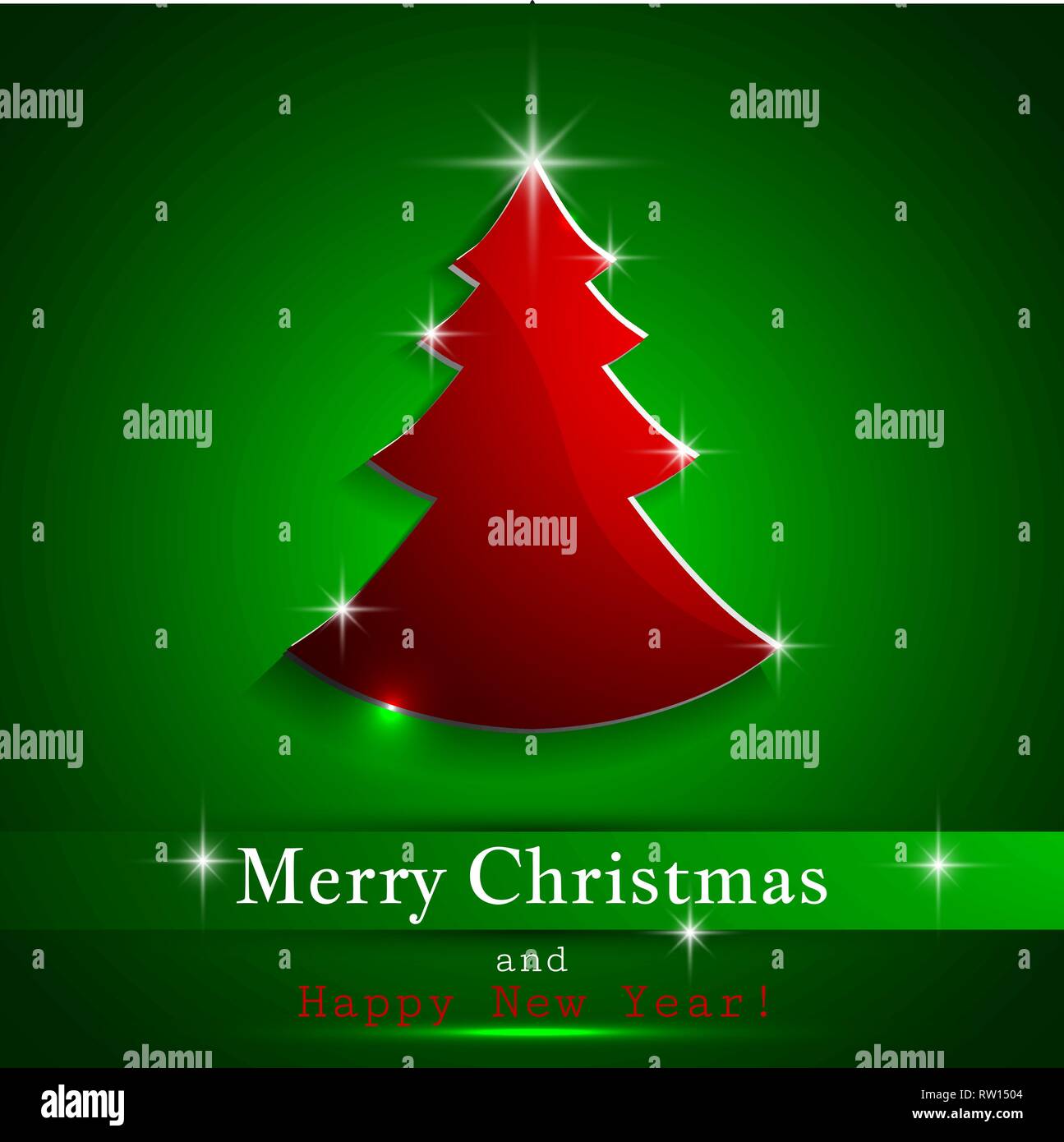 Simple Christmas tree background, vector Stock Vector Image & Art - Alamy