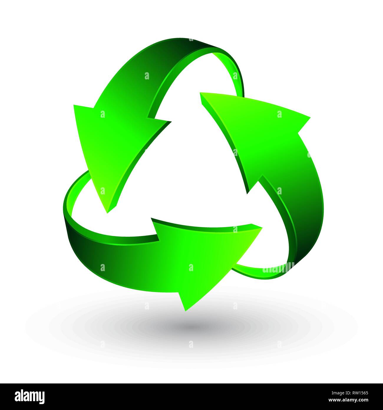Green recycle arrows, recycle simbol, vector Stock Vector Image & Art ...