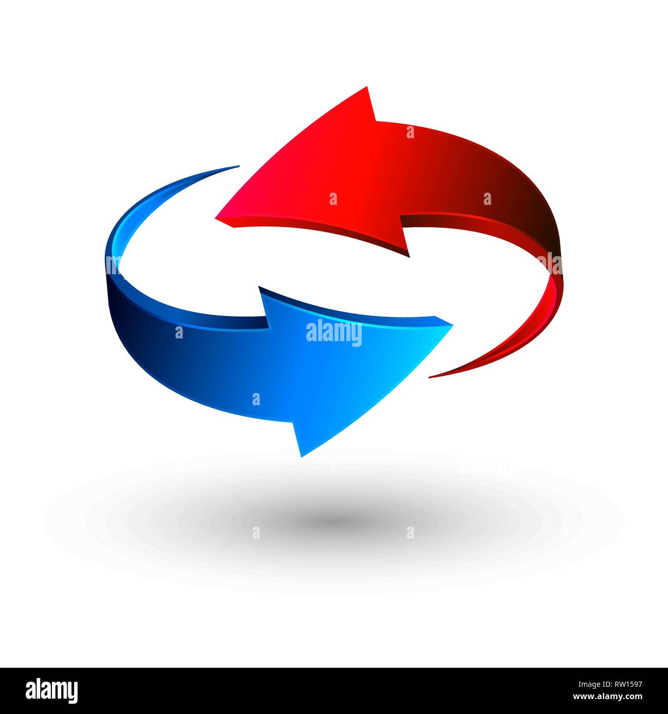 Three colour arrows Stock Vector Images - Alamy