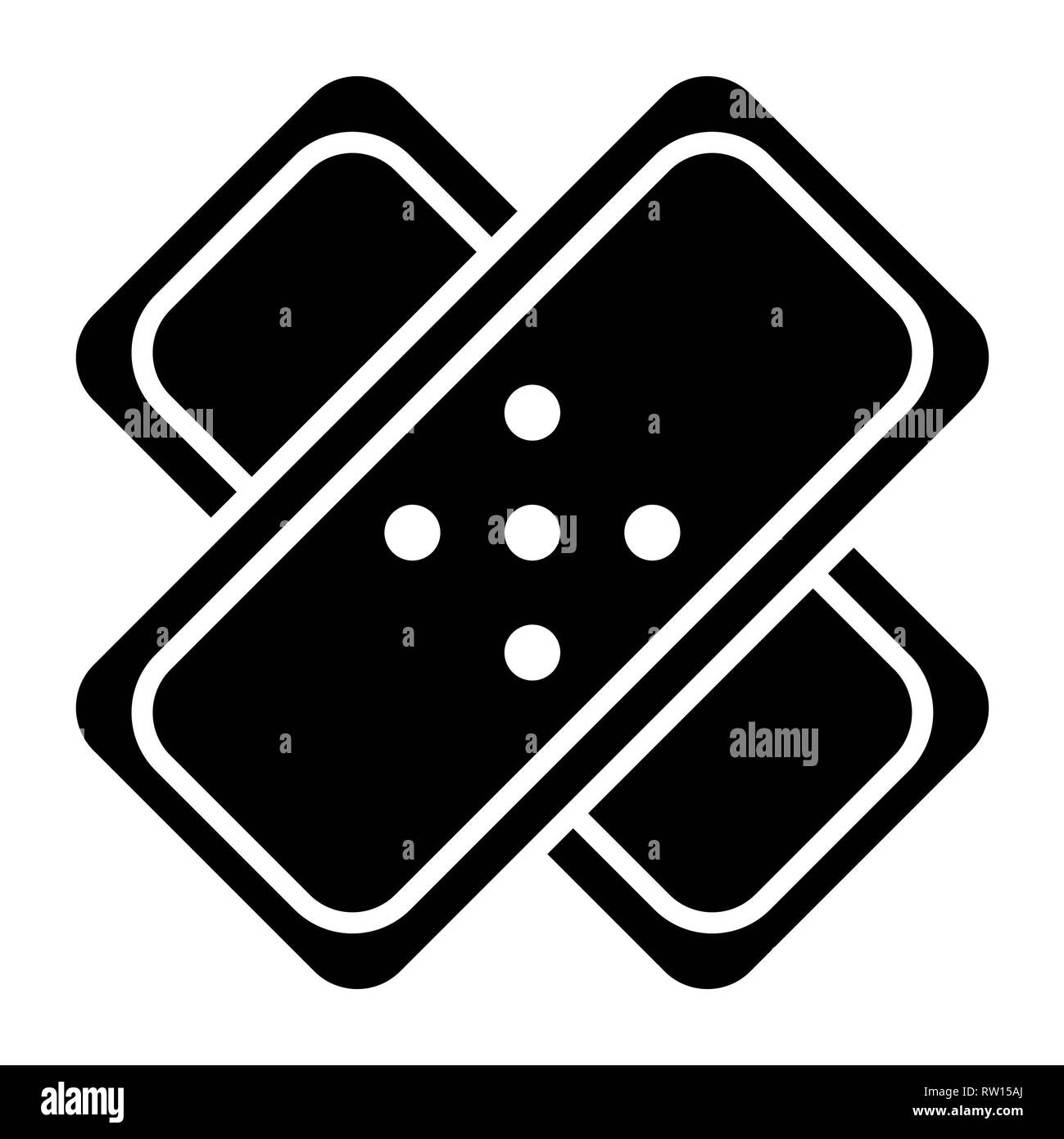 Bandage Icon, Vector Illustration, Healthcare Outline Stock Photo - Alamy